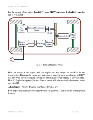 Design&Evaluation of PHEV powertrain | PDF
