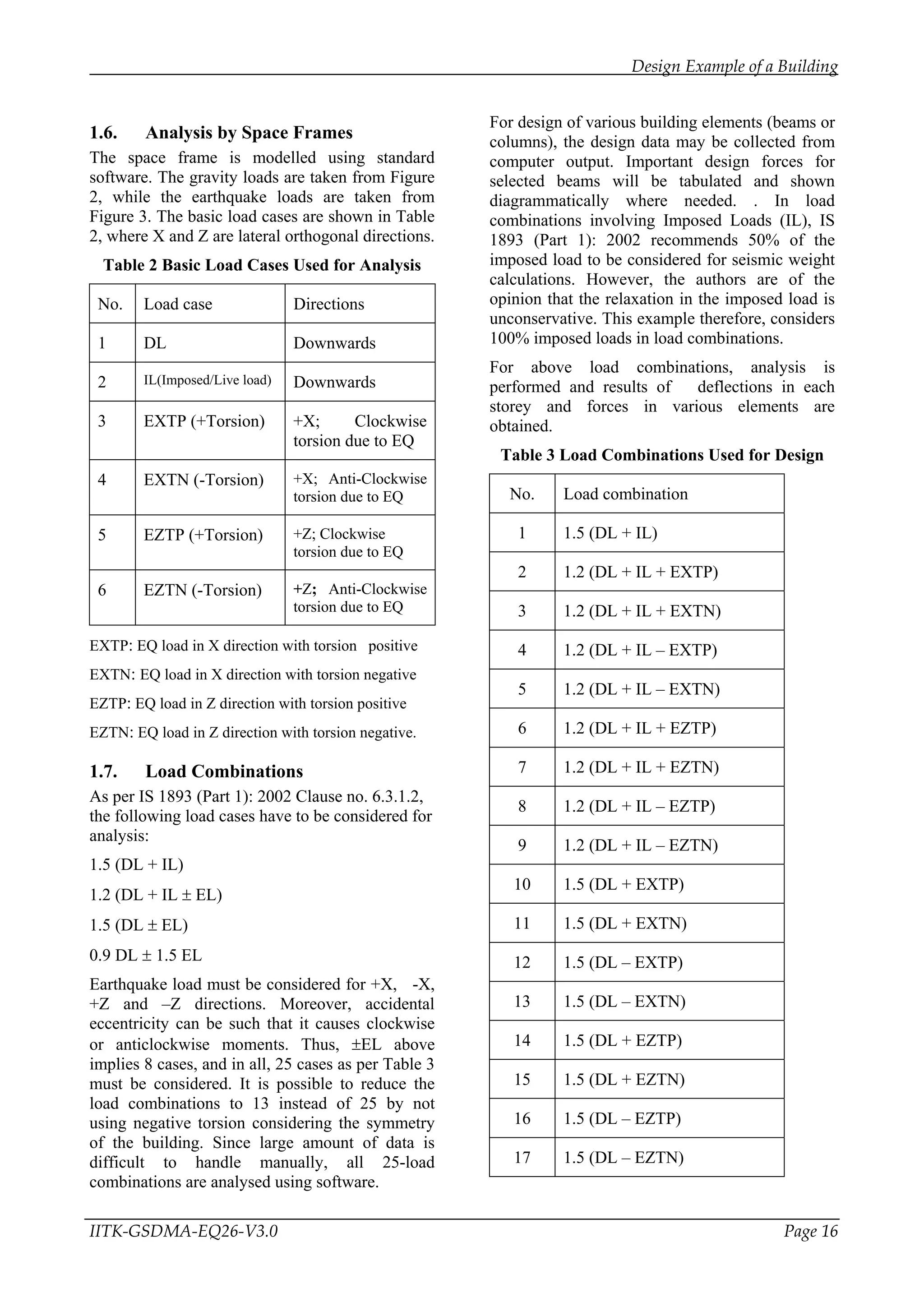 Design example of a six storey building project report | PDF