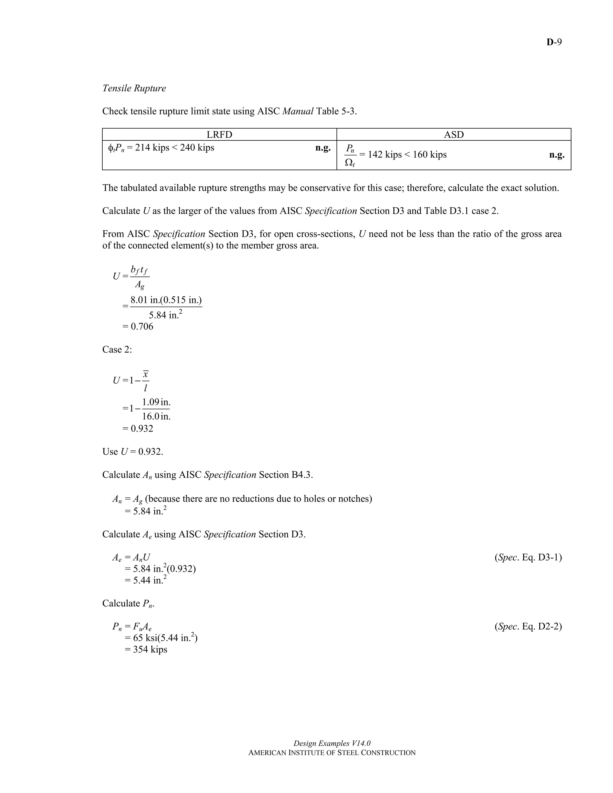 Design examples aisc diseño en acero ejercicios | PDF