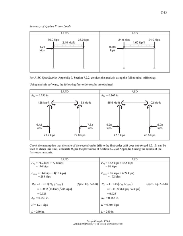 Design examples aisc diseño en acero ejercicios | PDF