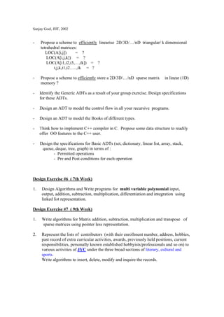 Data Structures problems 2002 | PDF