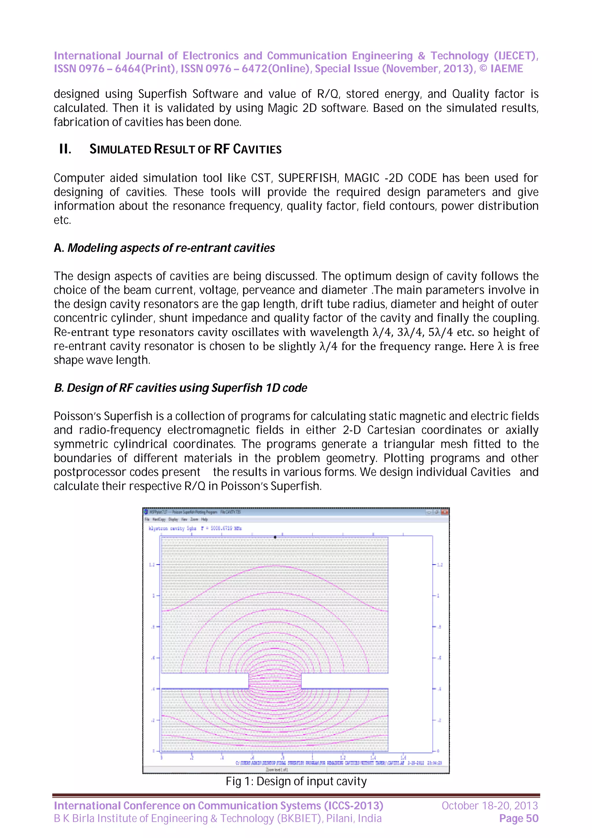 Design, fabrication and characterization of rf cavities for | PDF
