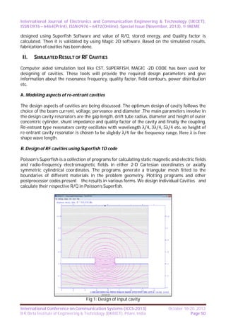 Design, fabrication and characterization of rf cavities for | PDF