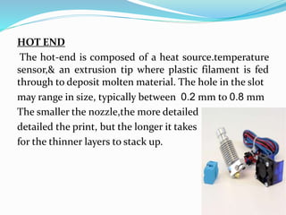 Design & fabrication model of 3 d printing machine | PPTX