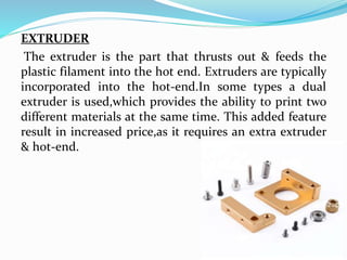 Design & fabrication model of 3 d printing machine | PPTX