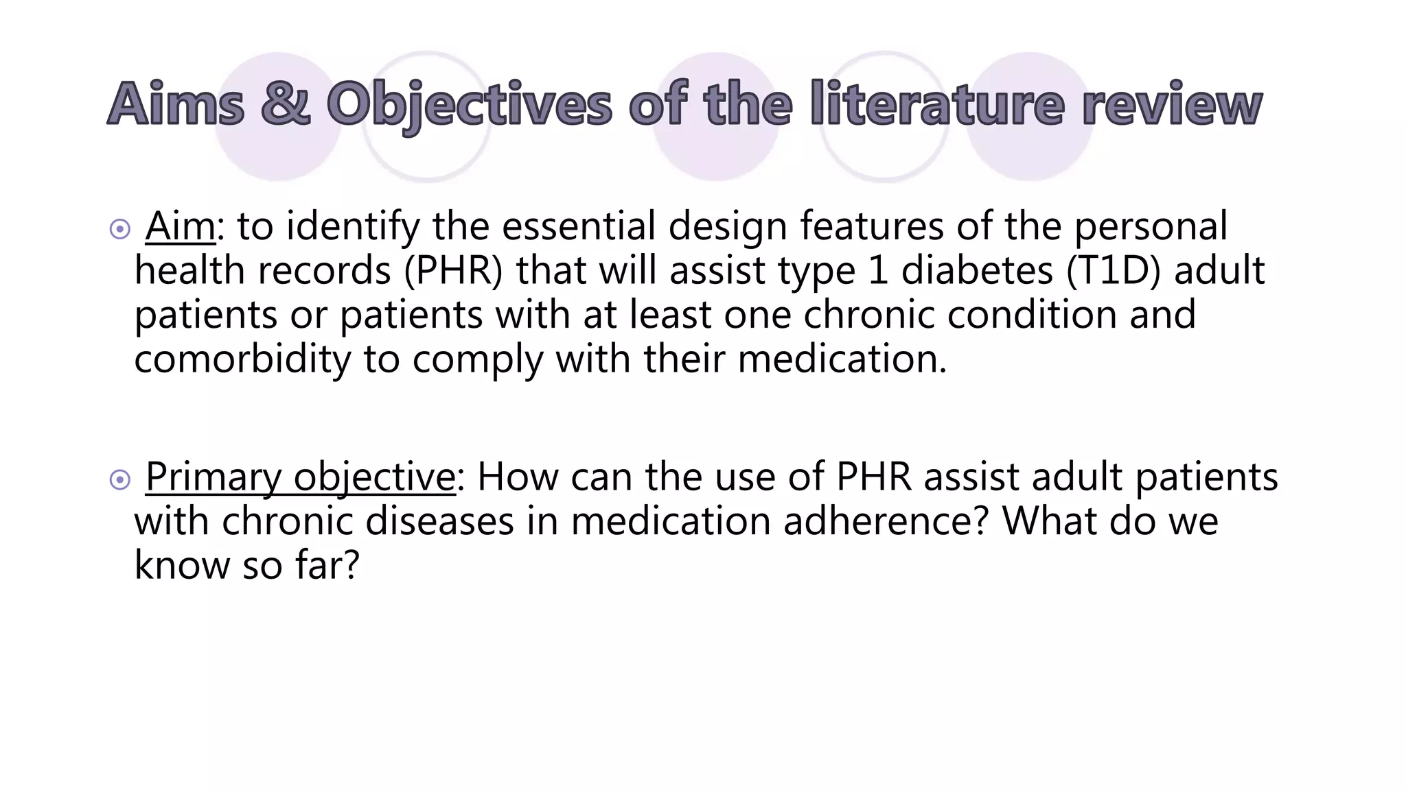 PHR and medication adherence, a systematic review protocol | PPT PHR and medication adherence, a systematic review protocol | PPT