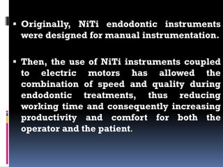 Design features of rotary root canal instruments | PDF