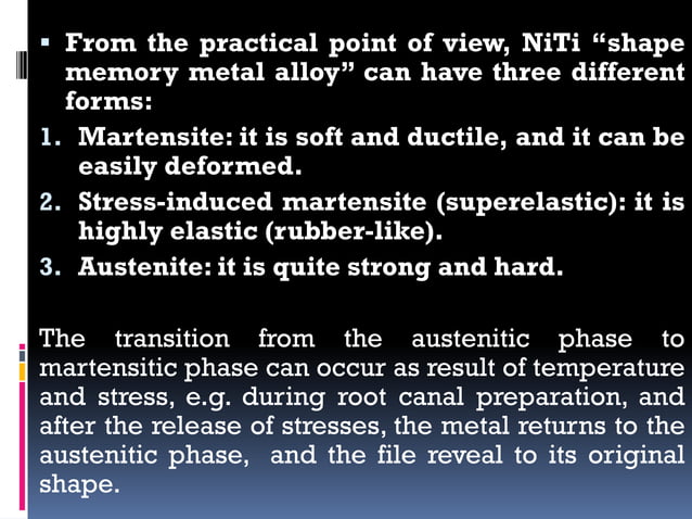 Design features of rotary root canal instruments | PDF
