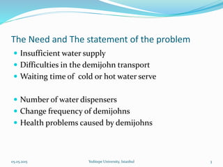 Design of a Water Purification System for a Building | PPTX