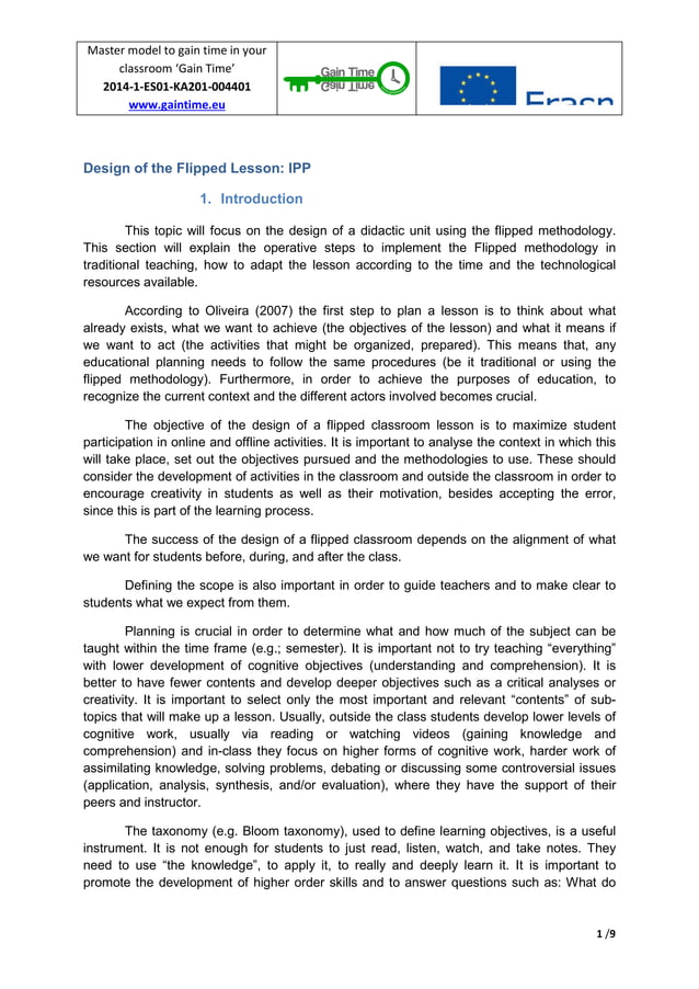 Design Flipped Classroom | PDF