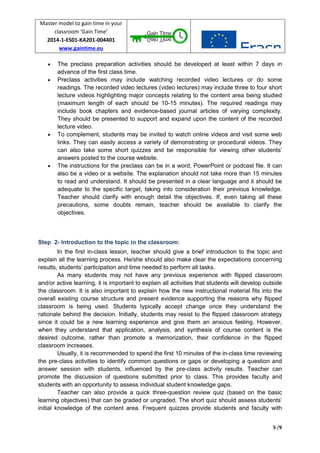 Design Flipped Classroom | PDF