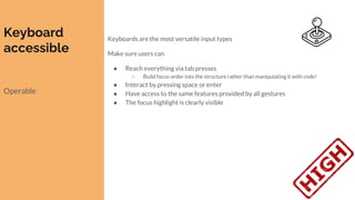 Design For Accessibility: Getting it right from the start | PPT