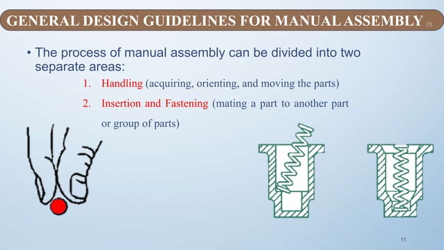 Design for assembly methods | PPTX | Robotics | Technology & Computing