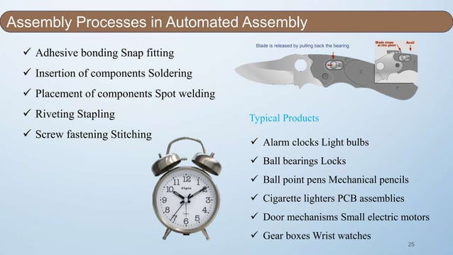 Design for assembly methods | PPTX | Robotics | Technology & Computing