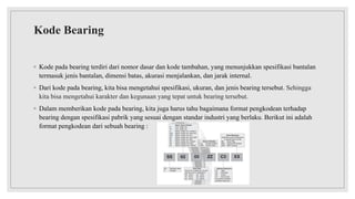 DESIGN FOR ASSEMBLY & Group Technology (Bearing) Kelompok 13 revisi fix ...