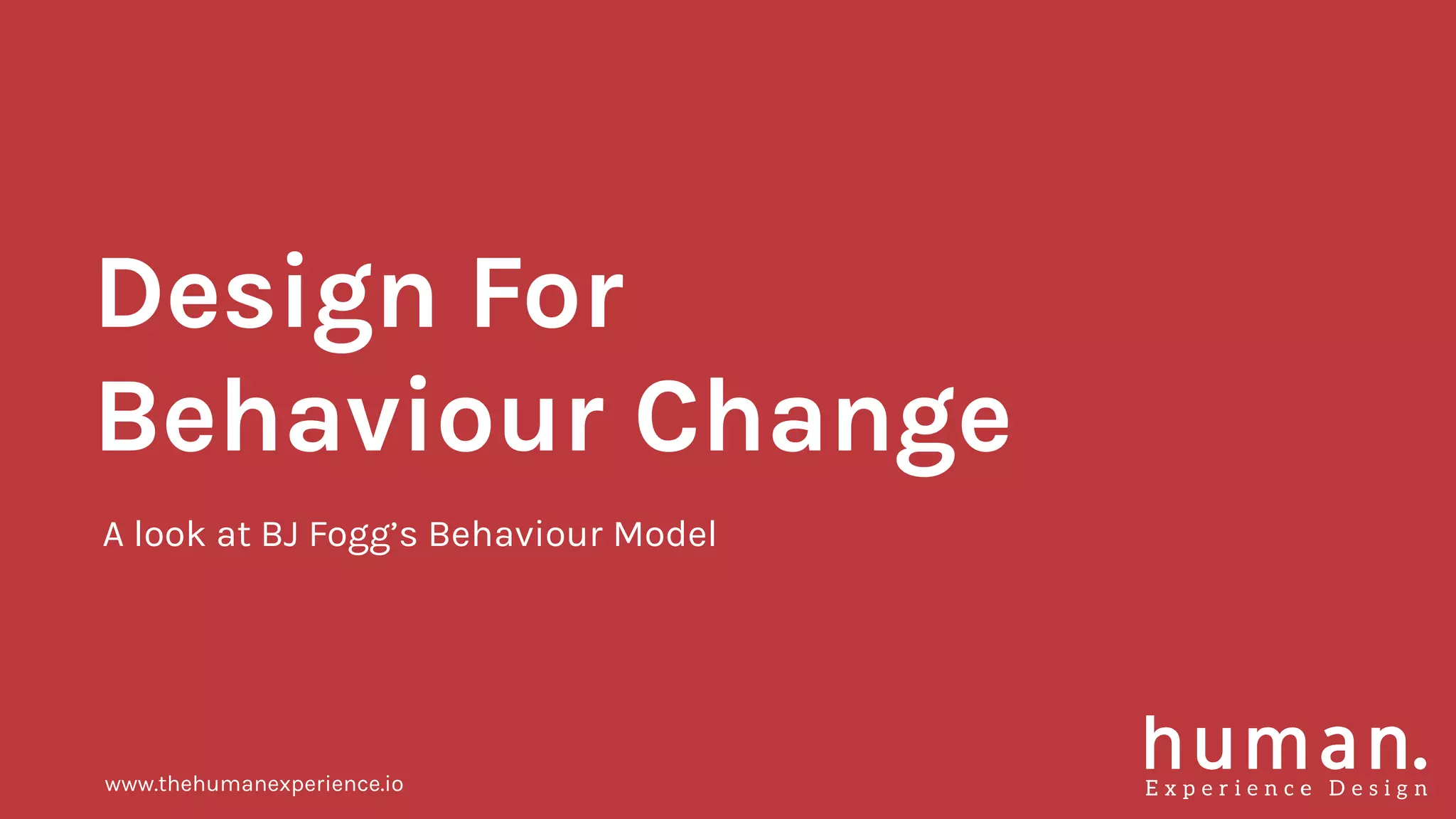 Design for Behaviour Change | PDF