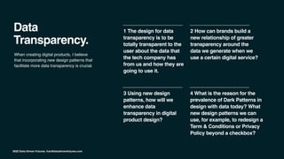 Design for data transparency | PPT