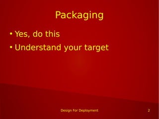 Design For Deployment | PPT