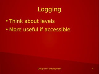 Design For Deployment | PPT