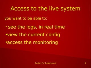 Design For Deployment | PPT