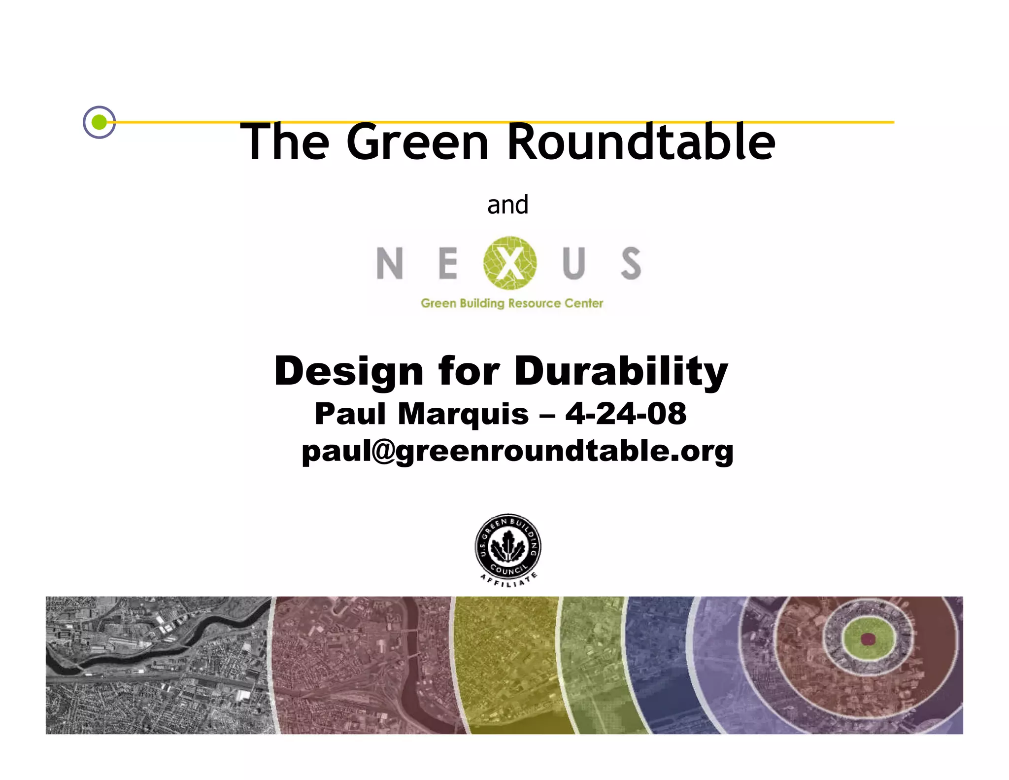 Design For Durability | PPT