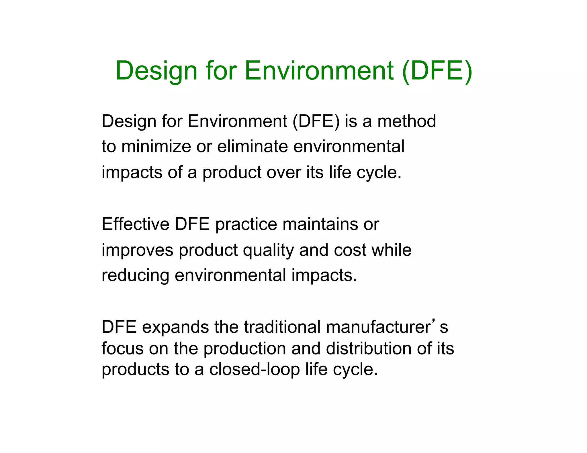 Design for Environment | PDF