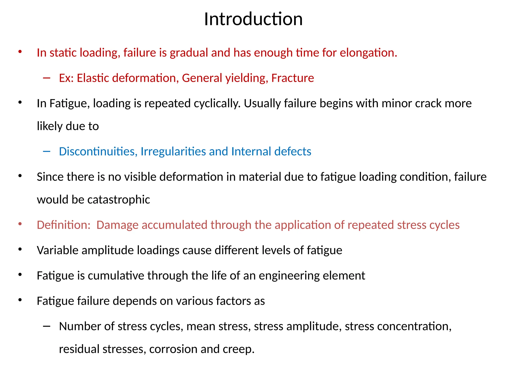 Presentation on Design for Fatigue strength.pptx | Geology | Science
