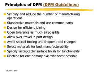 Design for Manufacturing method and application | PPT