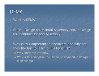 Design for Manual Assembly Lecture Rev 4.pdf | Manufacturing Industry ...