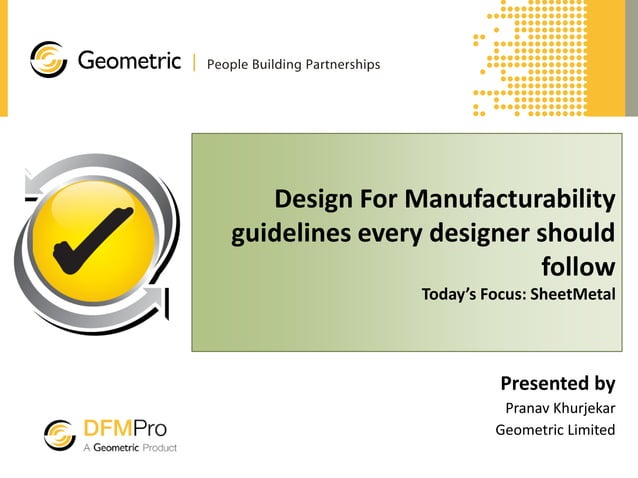 Design for Manufacturability Guidelines Every Designer should Follow | PPT