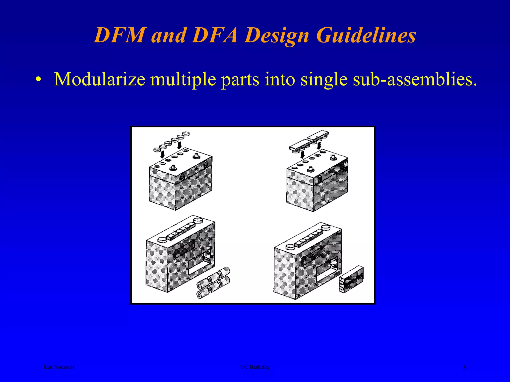 General Guidelines for Design for Manufacturing and Assembly | PPT