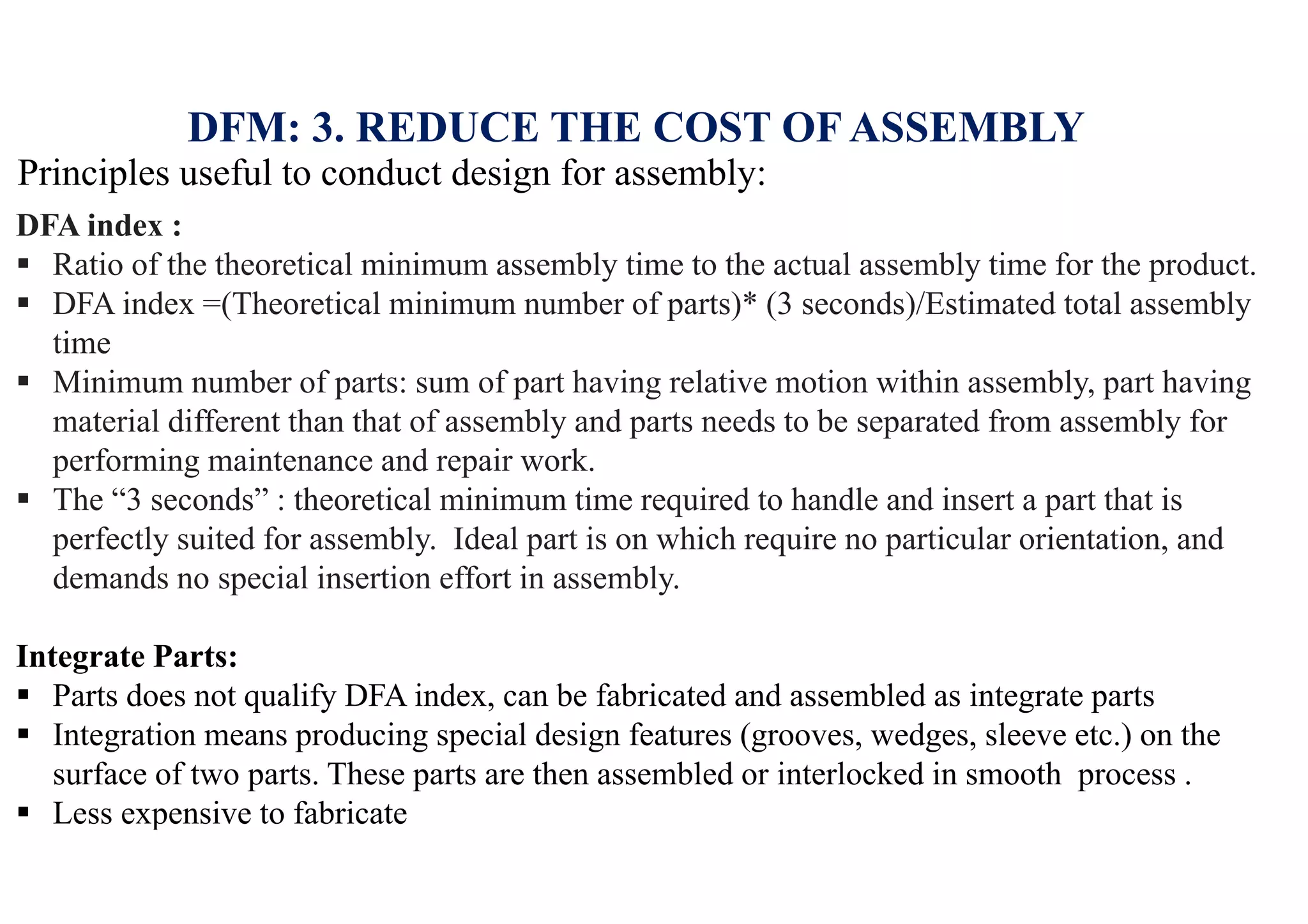 Design for manufacturing and assembly | PDF