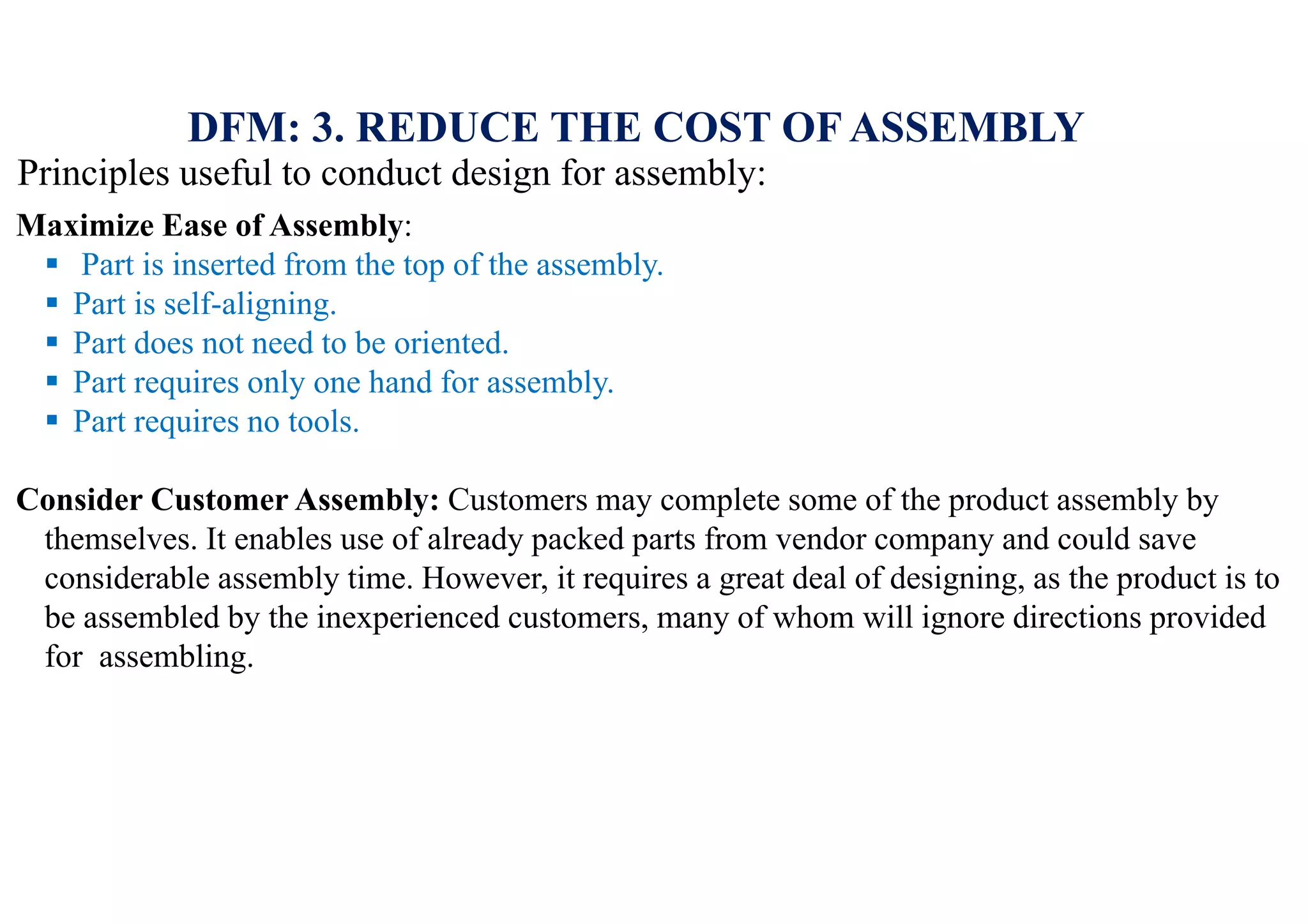 Design for manufacturing and assembly | PDF