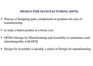 Design for manufacturing and assembly | PDF