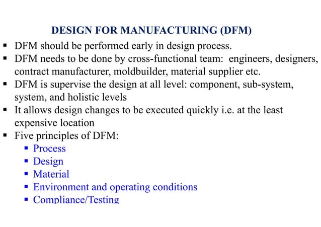 Design for manufacturing and assembly | PDF | Mechanical and Industrial ...