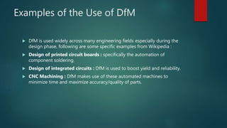 Design for manufacturing ppt anas lahrichi | PPTX