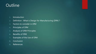 Design for manufacturing ppt anas lahrichi | PPTX