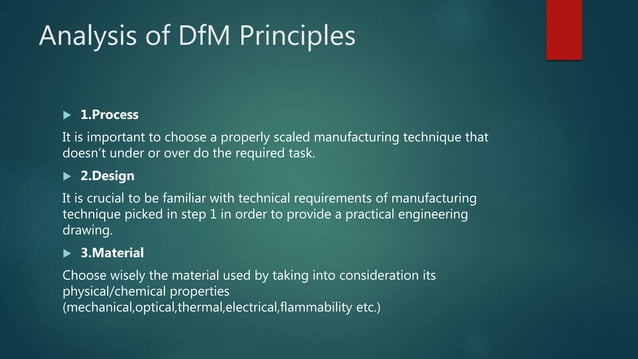 Design for manufacturing ppt anas lahrichi | PPTX