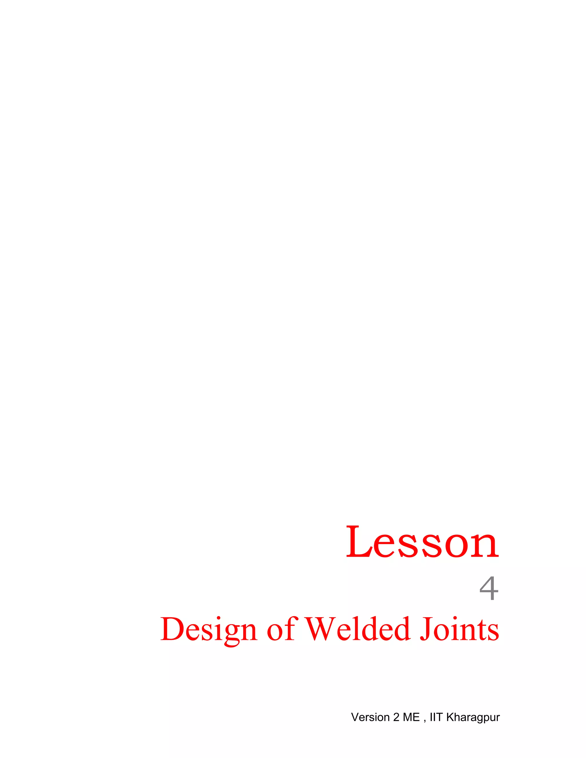 Design for permanent weld joint | PDF