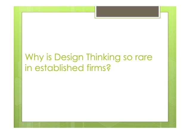 Design Thinking for Project Managers | PPT