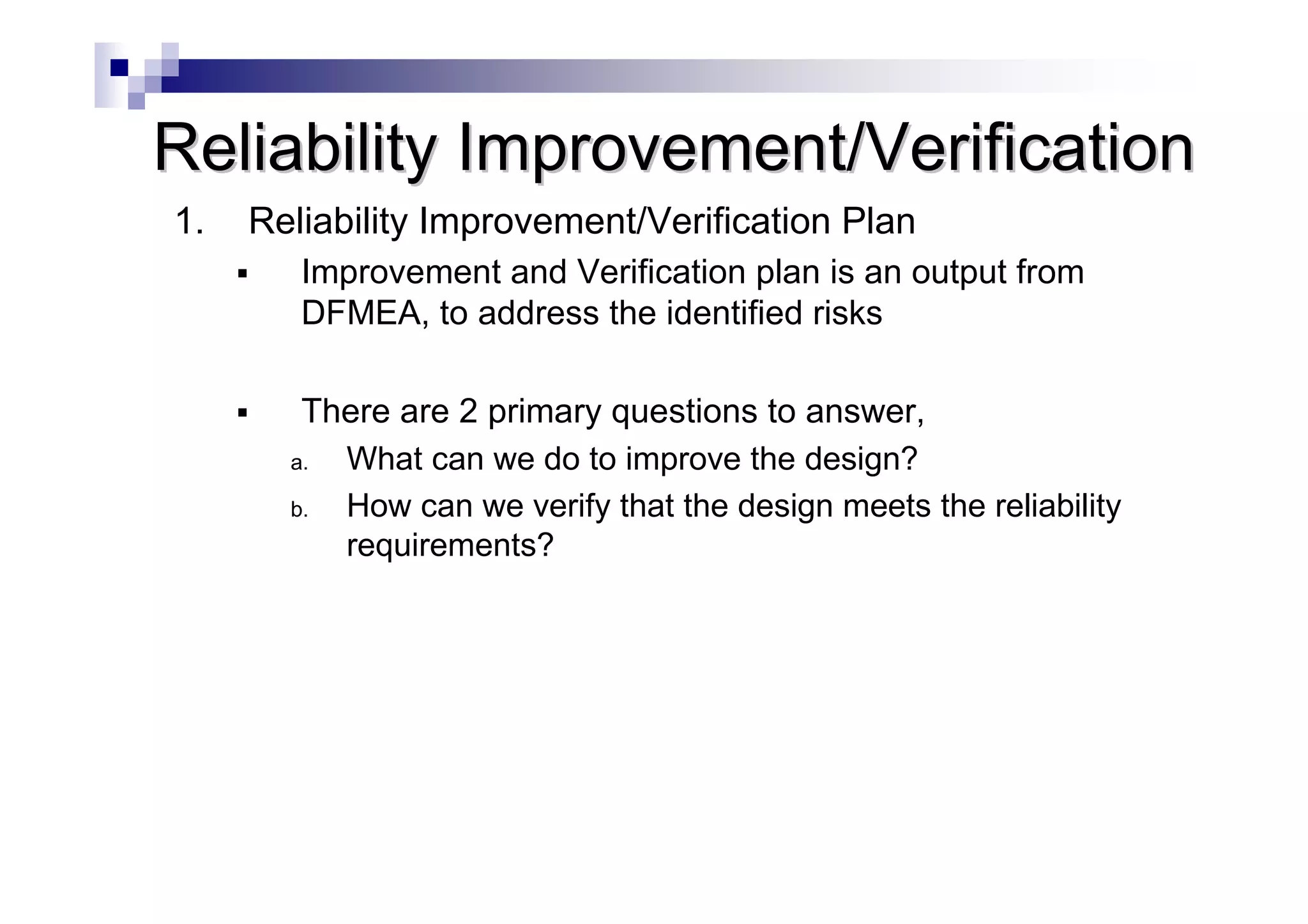 ASQ RD Webinar: Design for reliability a roadmap for design robustness ...