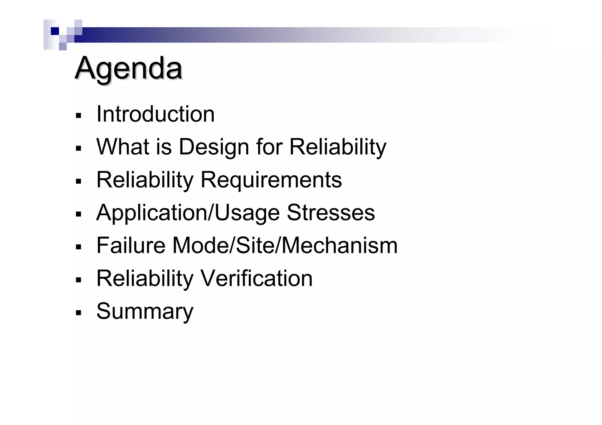 ASQ RD Webinar: Design for reliability a roadmap for design robustness ...
