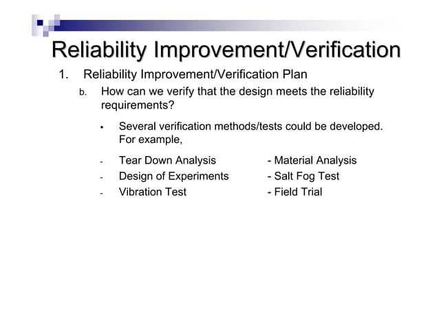ASQ RD Webinar: Design for reliability a roadmap for design robustness ...