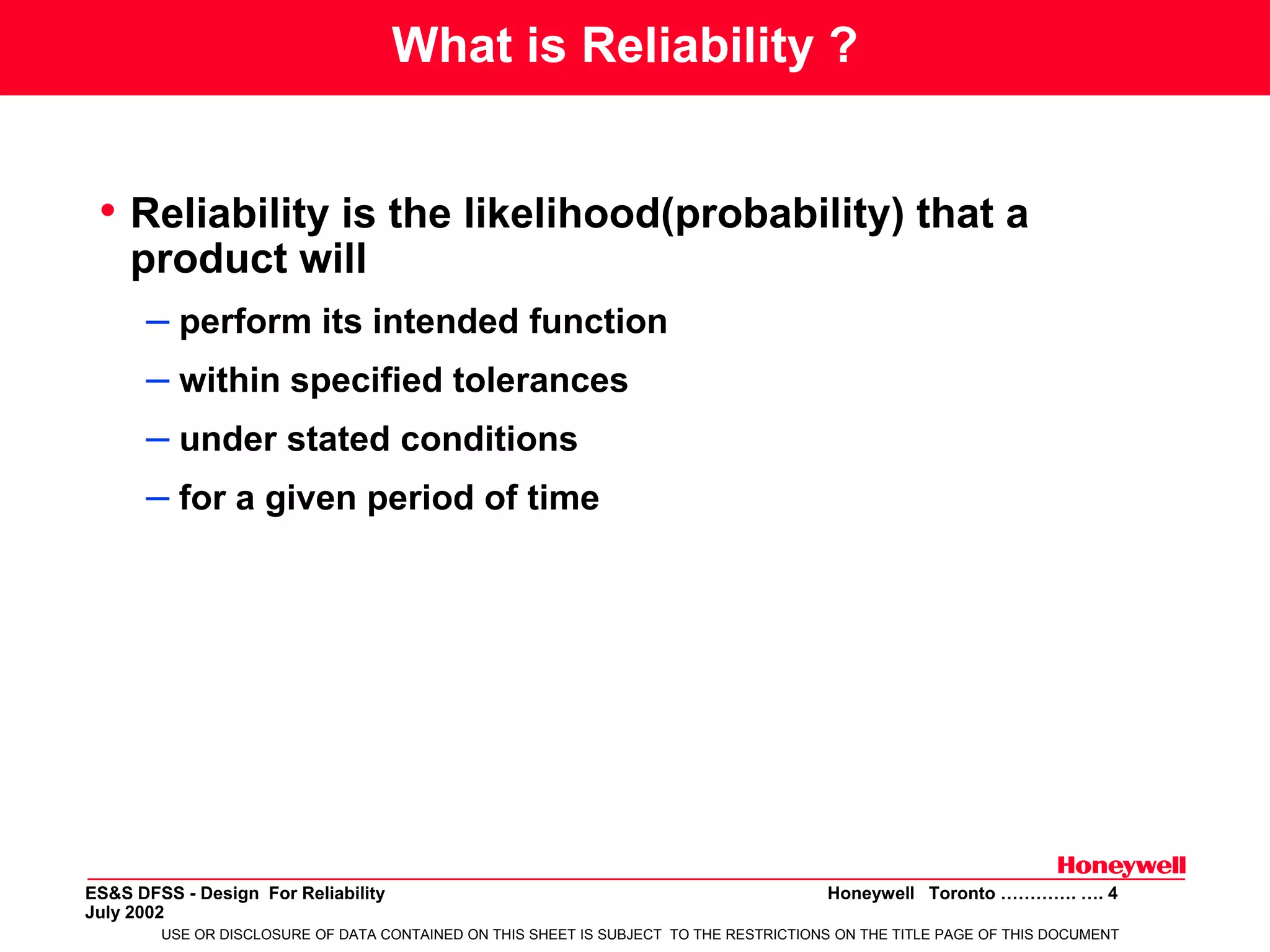 Design For Reliability | PDF