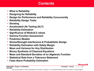 Design For Reliability | PDF