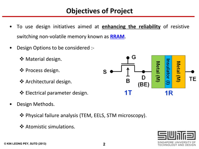 Design for reliability in resistive ram for ict‐enabled devices | PPT