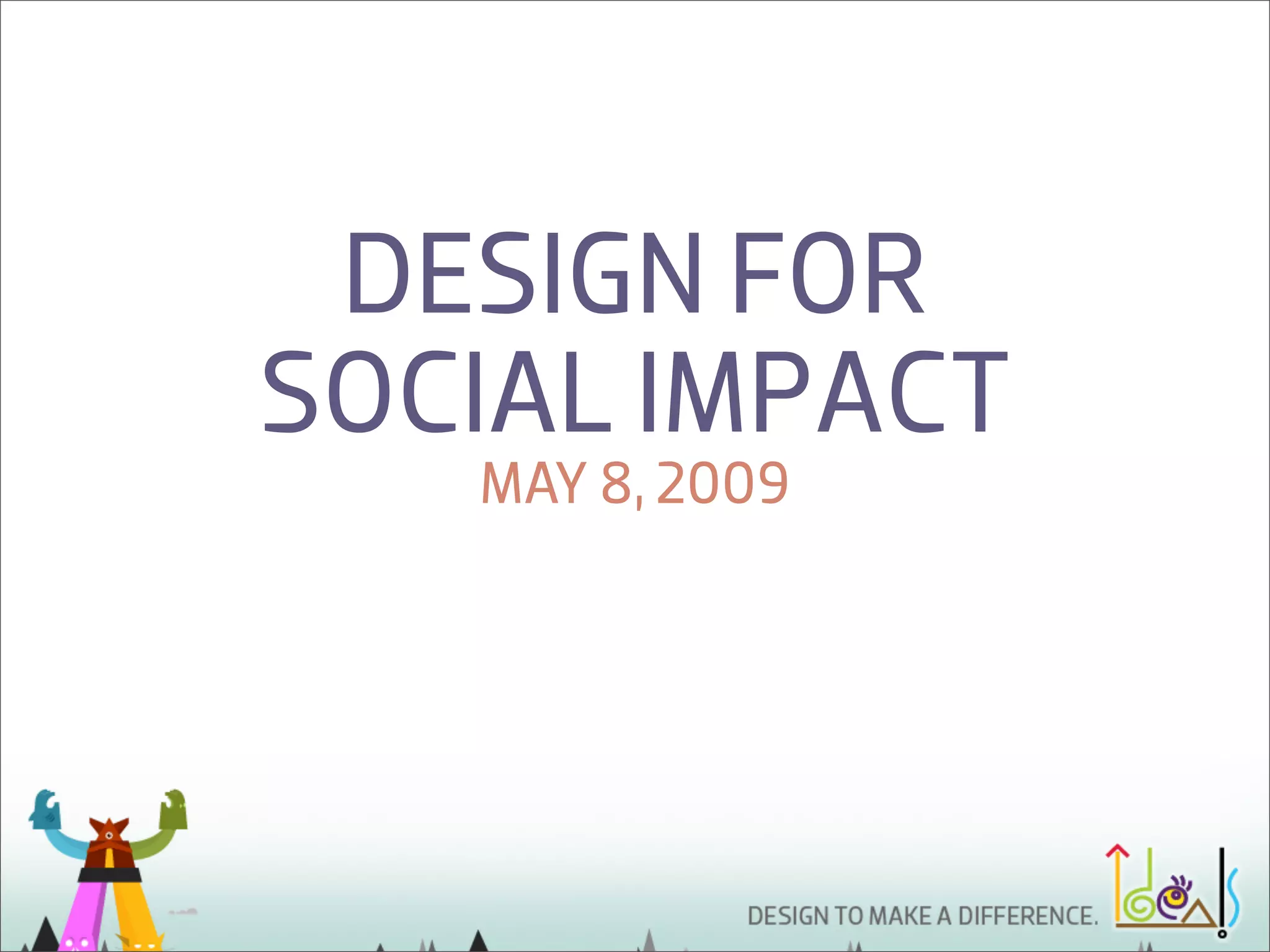 Design For Social Impact | PDF