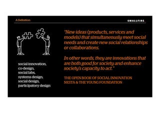 Design for Social Innovation A Brief Overview | PPT