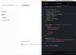Design for succcess with react and storybook.js