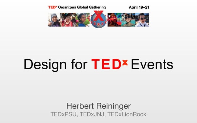 Design for TEDx events | PPT